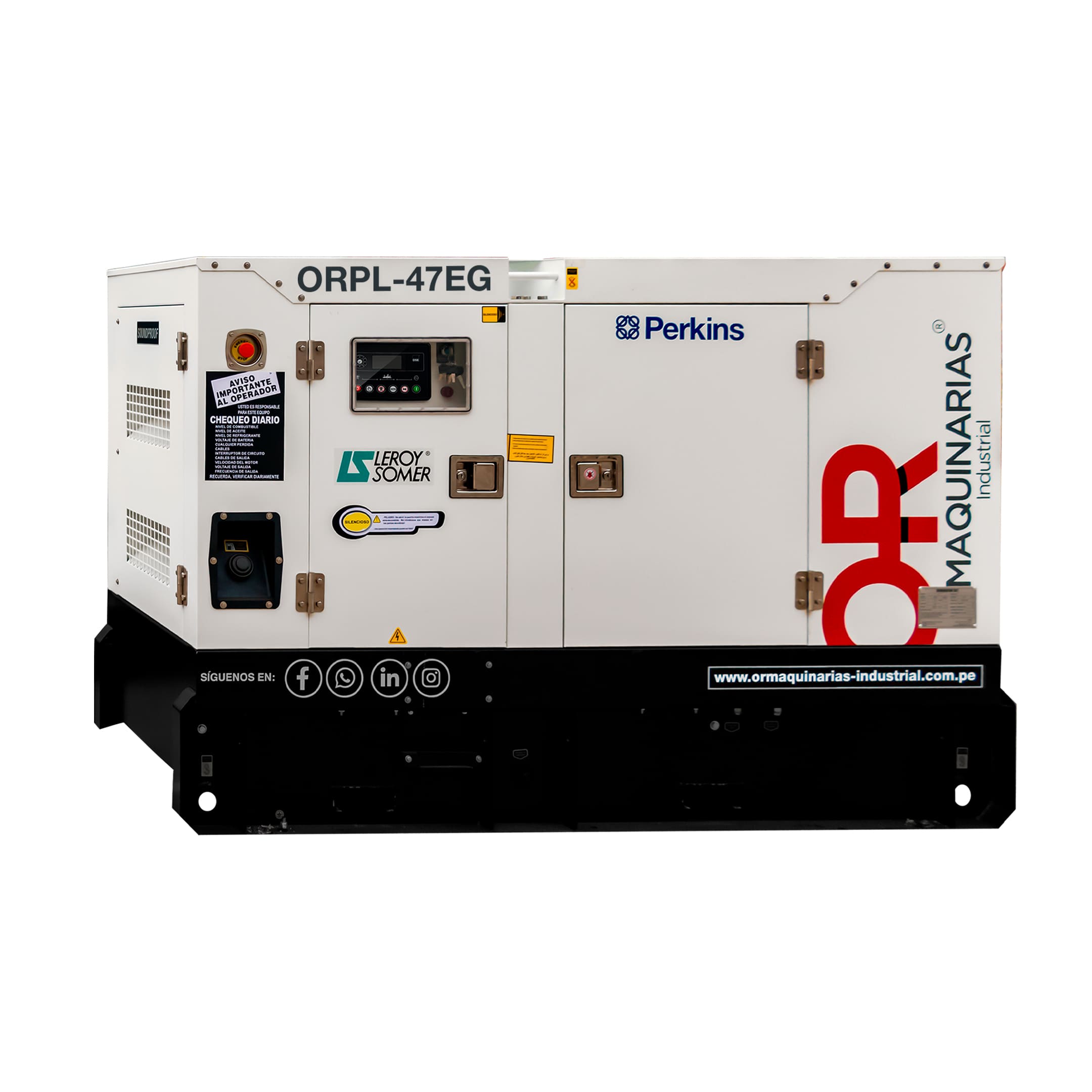 Grupo electrógeno Perkins diesel ORPL-47EG – OR MAQUINARIAS